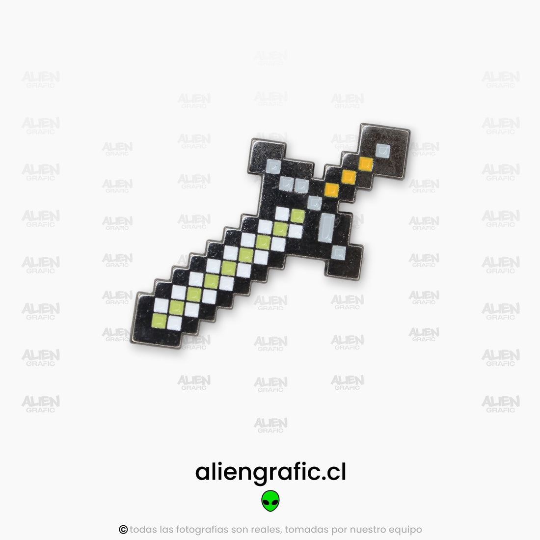 Pin Espada Minecraft – Aliengrafic